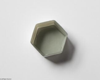 硝子六角小鉢 / 灰_白 | 小宮 崇 | niguramu 硝子六角小鉢 / 灰_白 | 小宮 崇 | niguramu